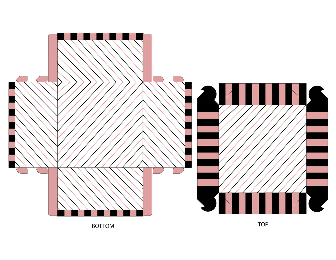 Cake Boxes Pattern Design & Prototypes by Li Cabangis at Coroflot.com