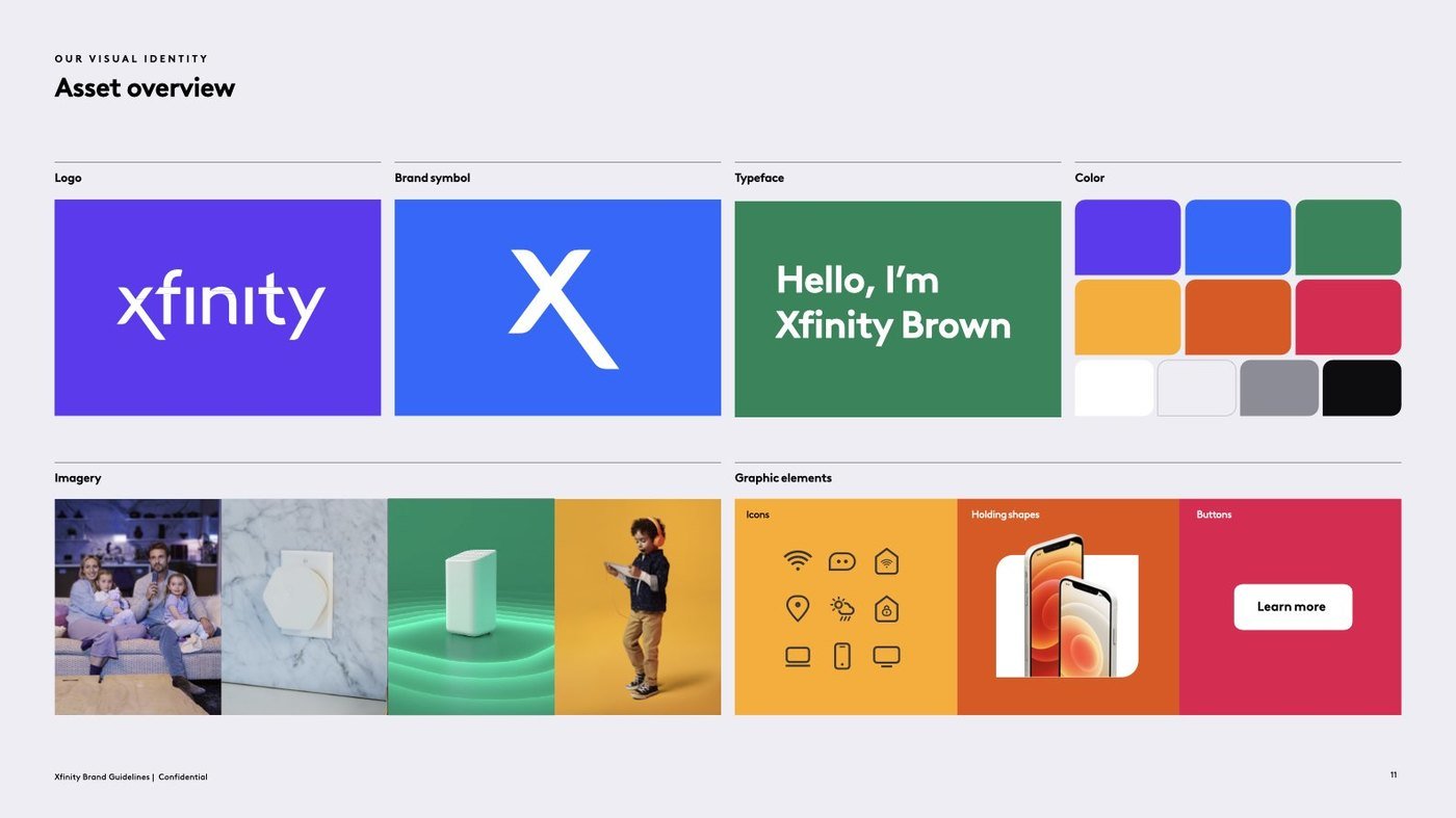 Xfinity Brand Guidelines and Assets by Michele BeBeau at Coroflot.com