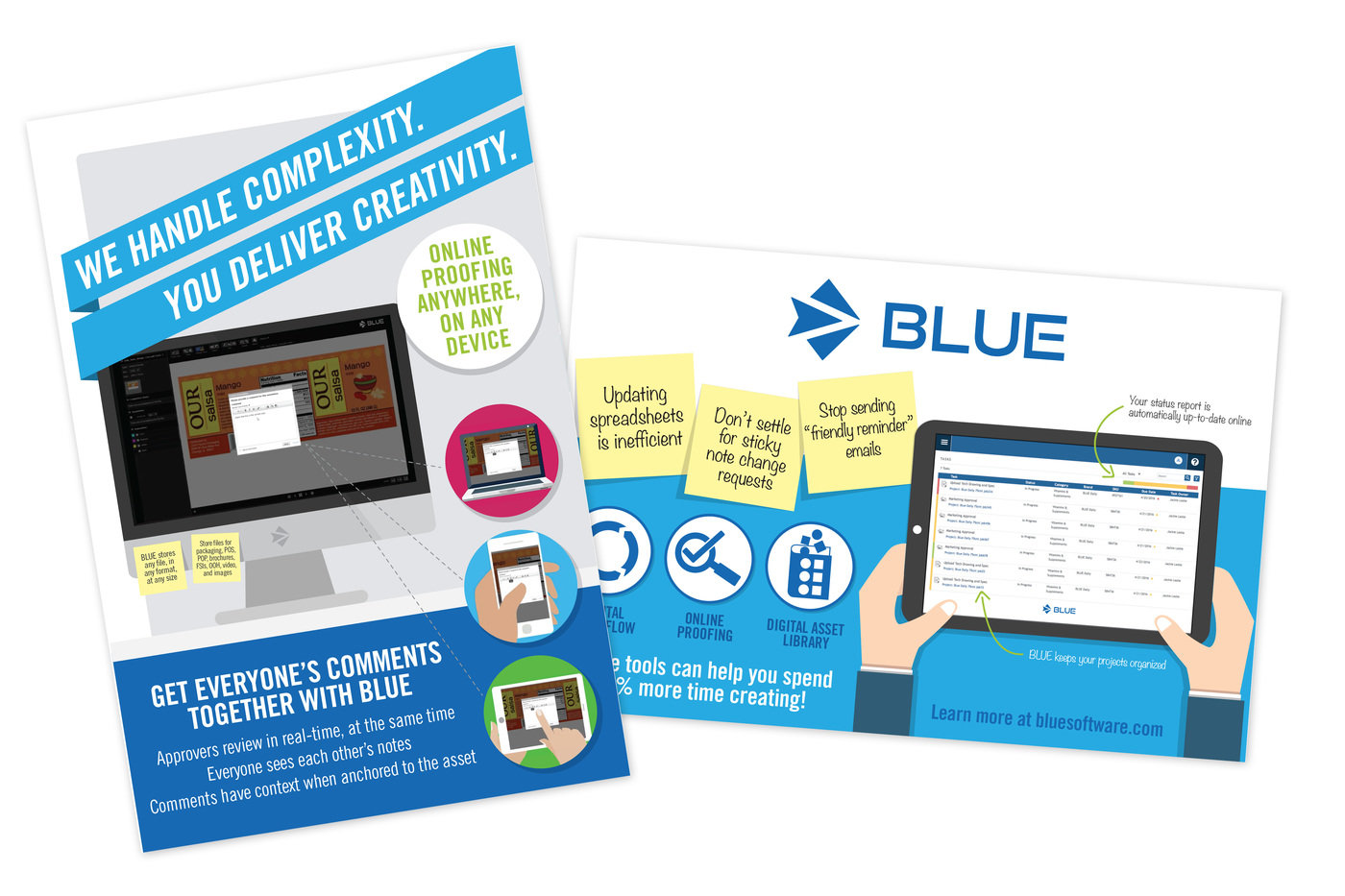BLUE Software Marketing by Megan Green at Coroflot.com