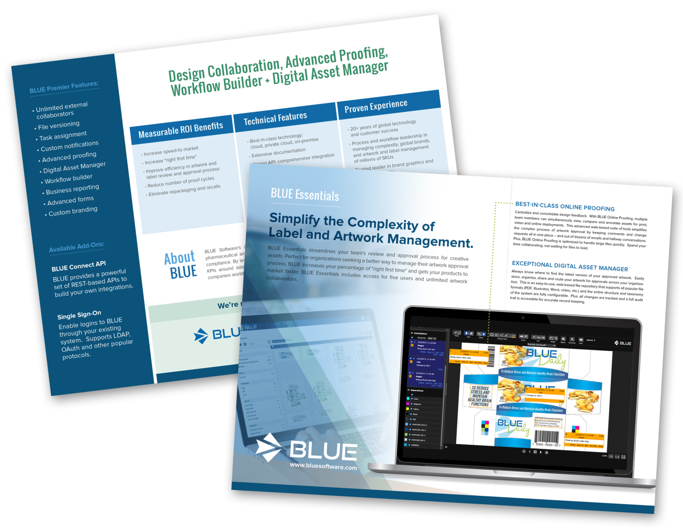 BLUE Software Marketing by Megan Green at Coroflot.com