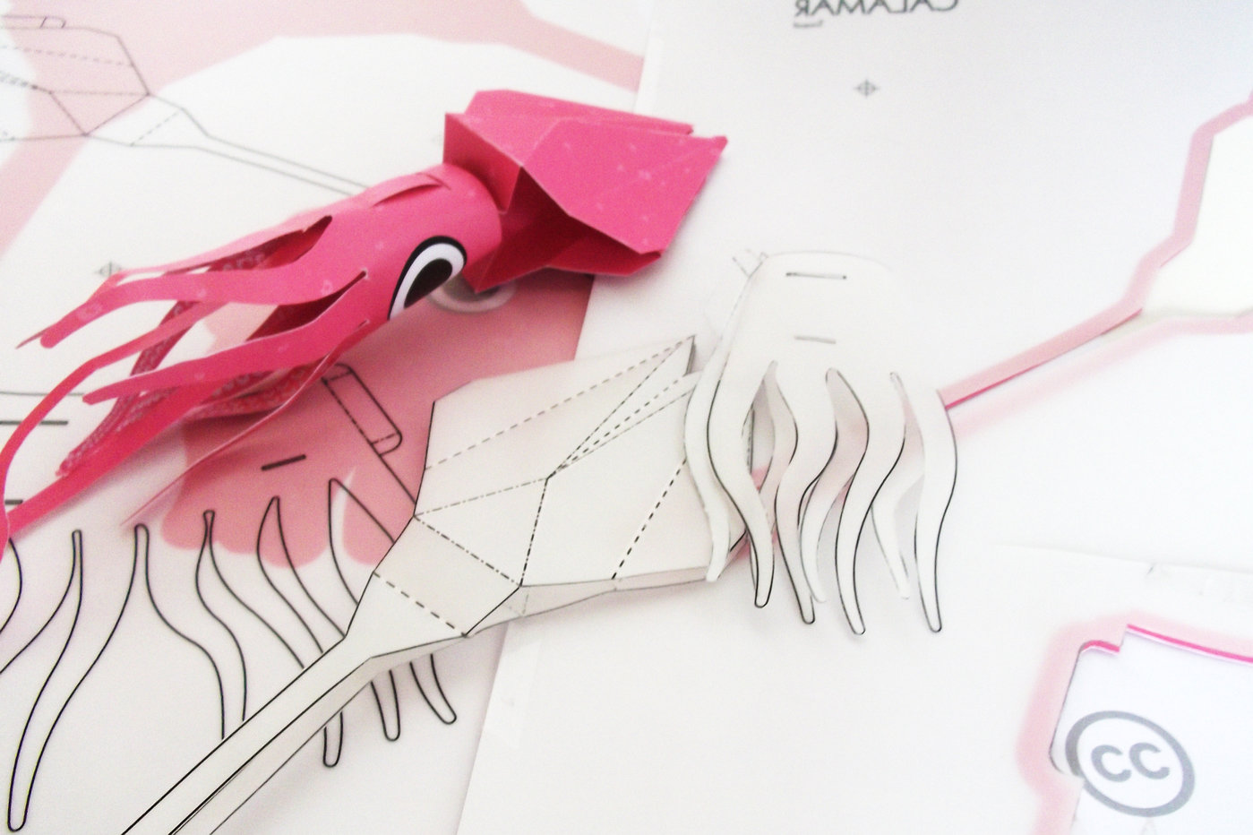 PAPER TOY / SQUID by Juan Barrera at Coroflot.com