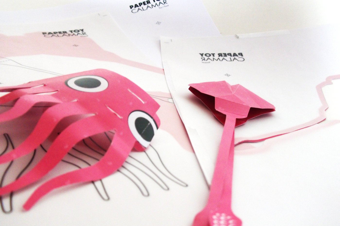 PAPER TOY / SQUID by Juan Barrera at Coroflot.com