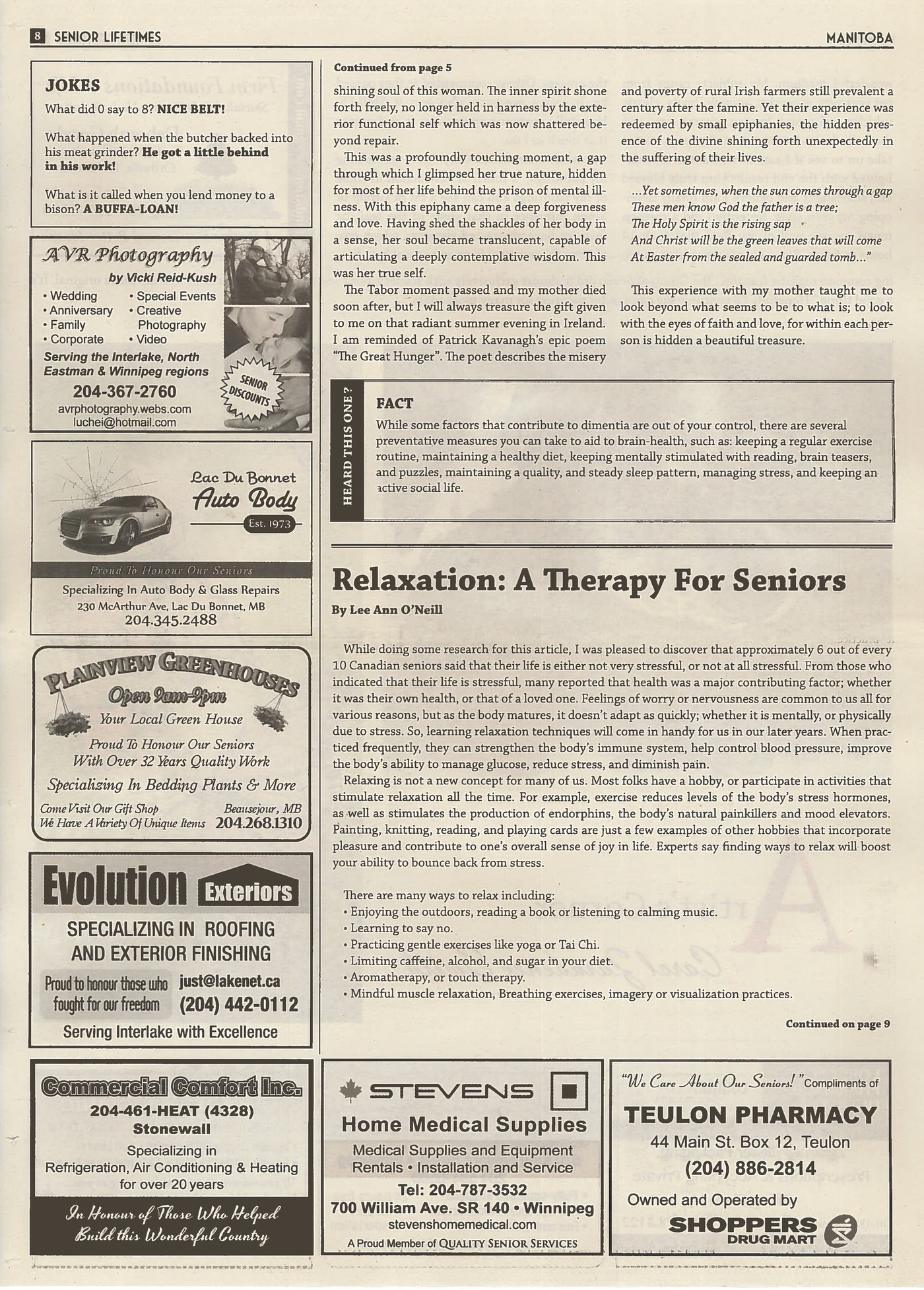 Newspaper layout by Humphrey Correia at Coroflot.com