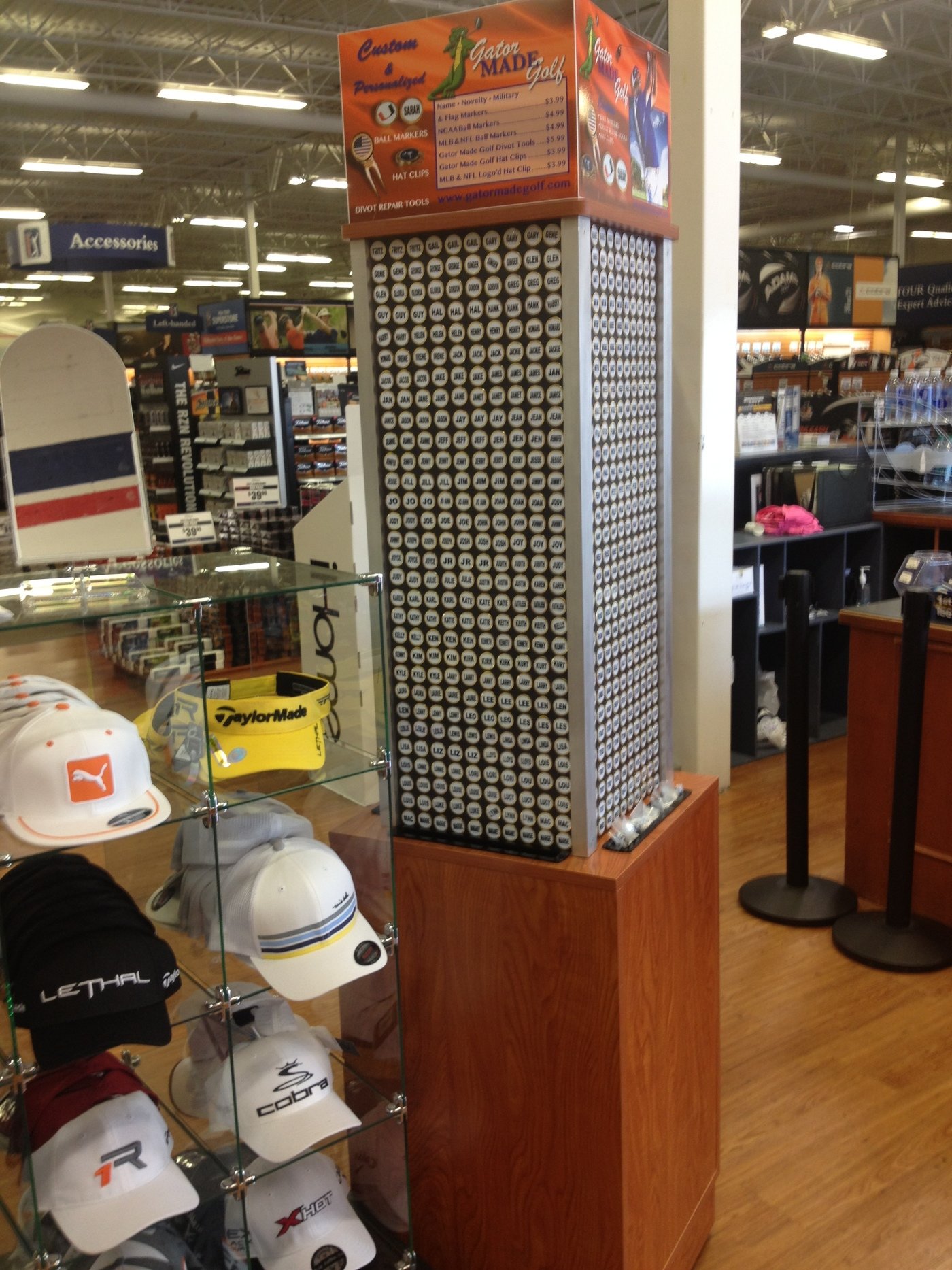 Gator Made Golf Floor standing display by David Alexander Boyd at ...