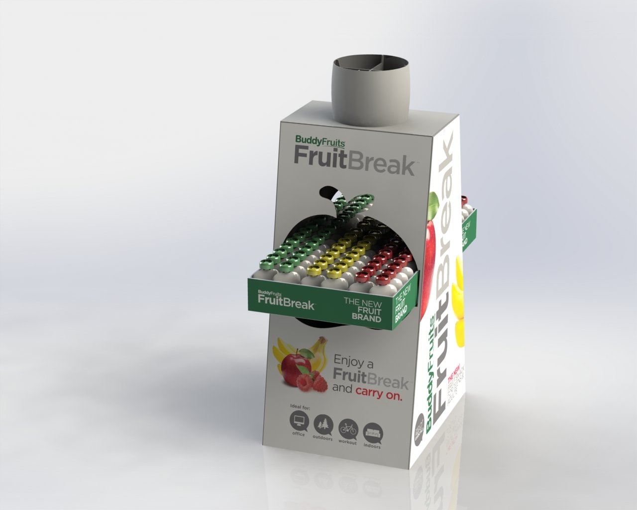 Buddy Fruits - Fruit Break Bottle Display by Franco DiTerlizzi at ...