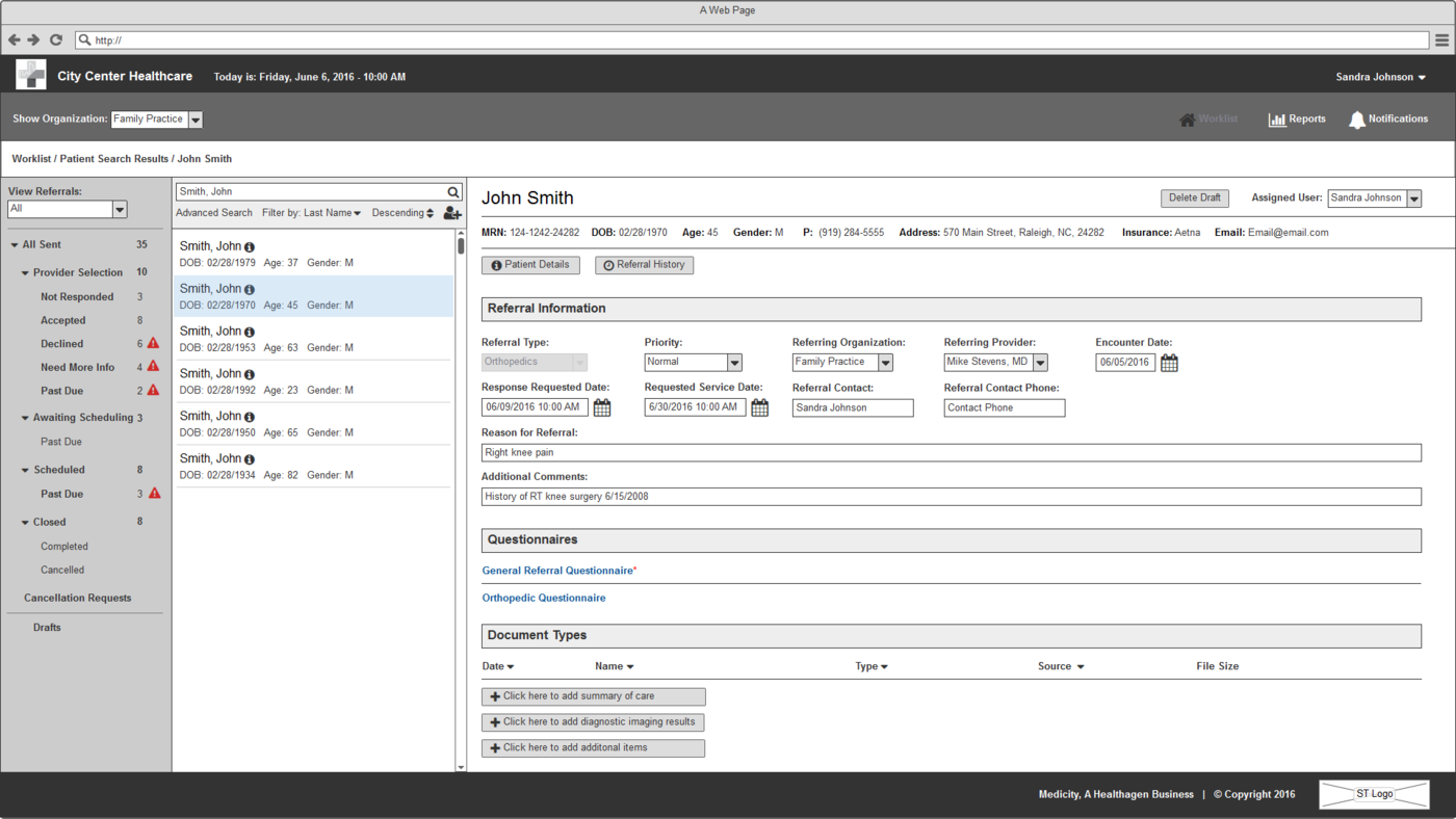 Smart Referrals Web App by Dayton Schlosser at Coroflot.com