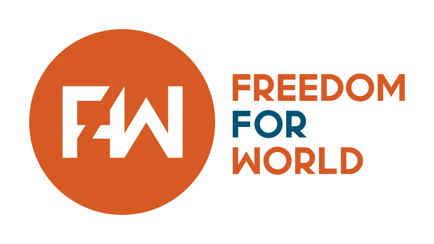 Logo Freedom For World by Paula Soares at Coroflot.com