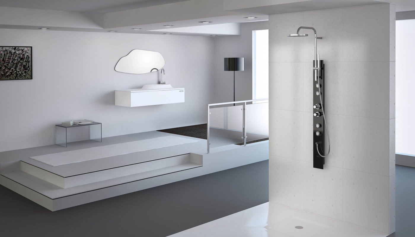 Sense - shower panel for Jacuzzi by emo design at Coroflot.com