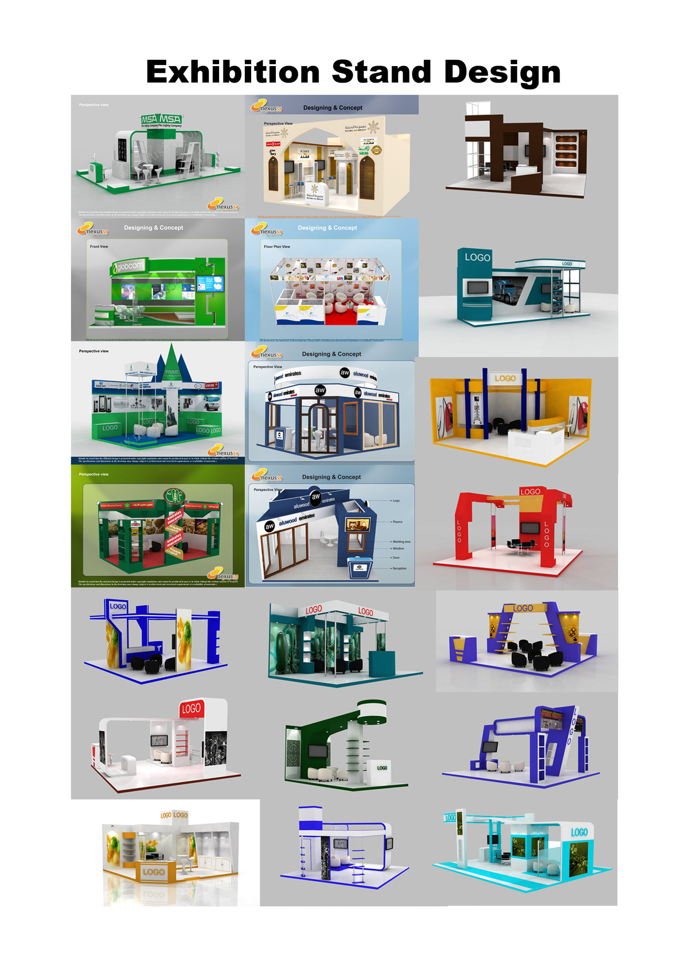 Exhibition stand 3d design by Ronald Setubal at Coroflot.com