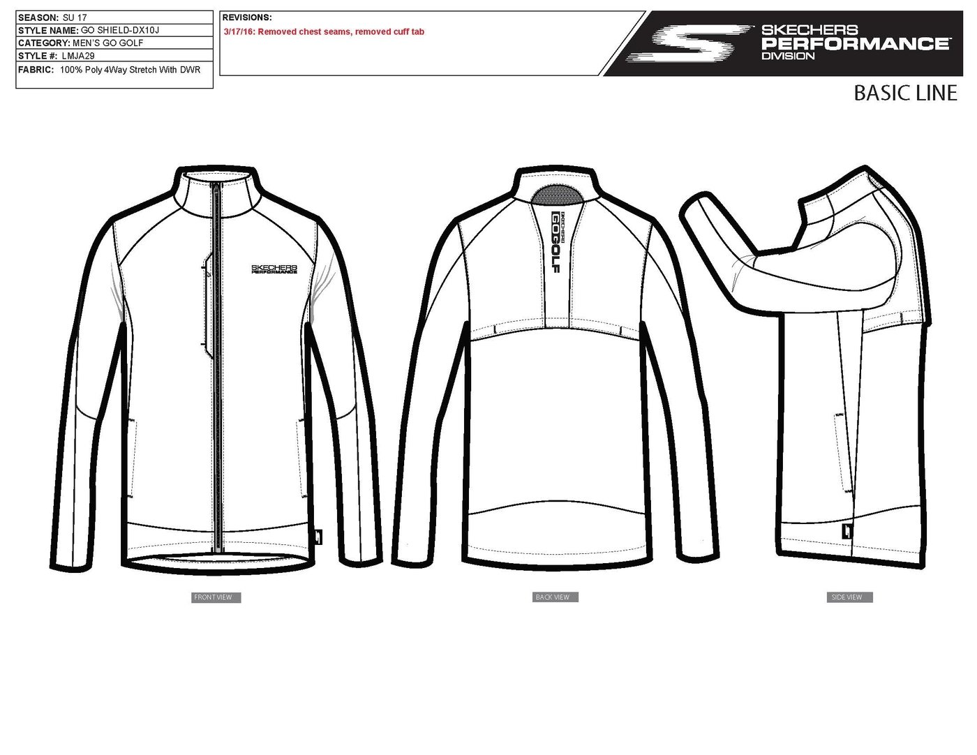 Technical Design - Rain Jacket Tech Pack by James Webster at Coroflot.com