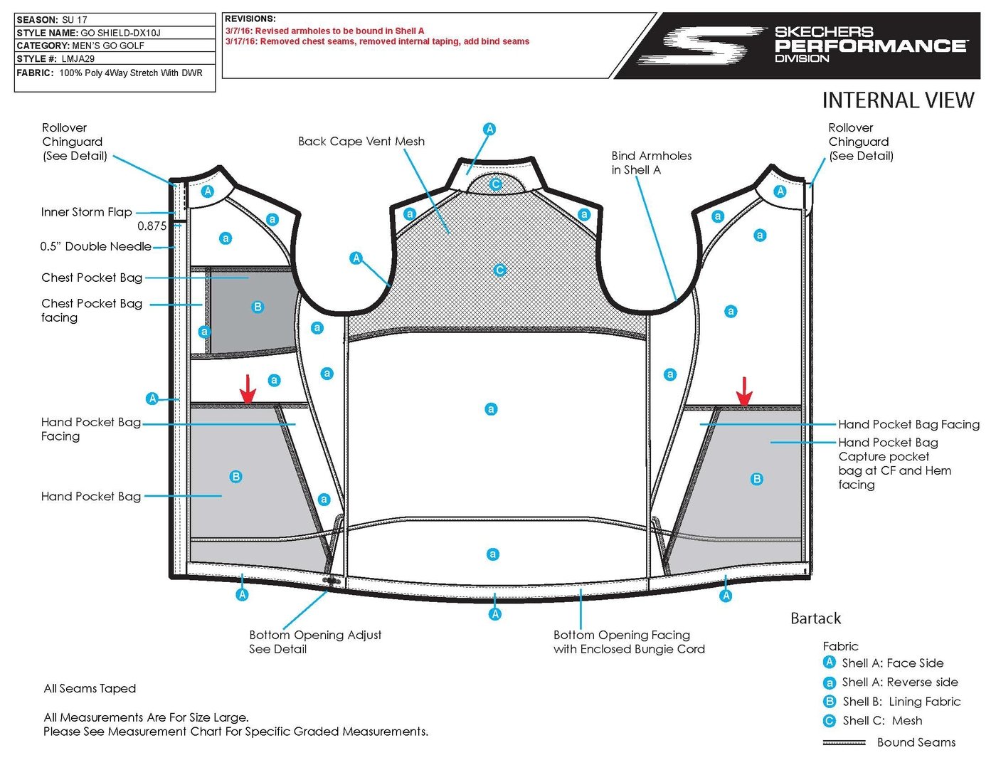 Technical Design - Rain Jacket Tech Pack by James Webster at Coroflot.com