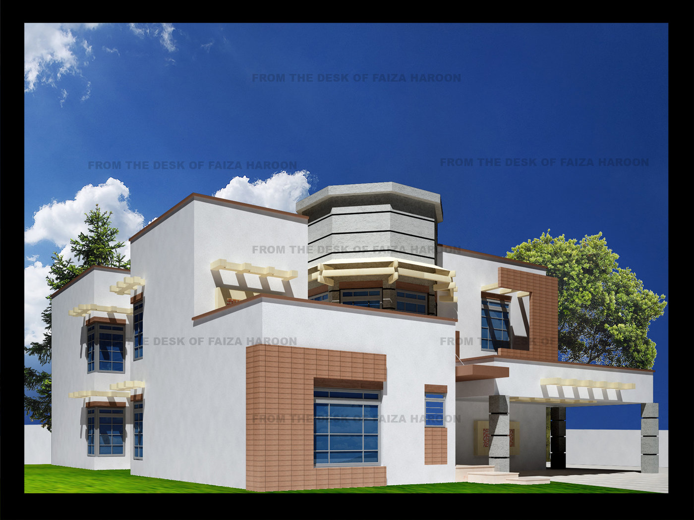 House for Dr Tariq Yousuf Memon by Faiza Haroon at Coroflot.com