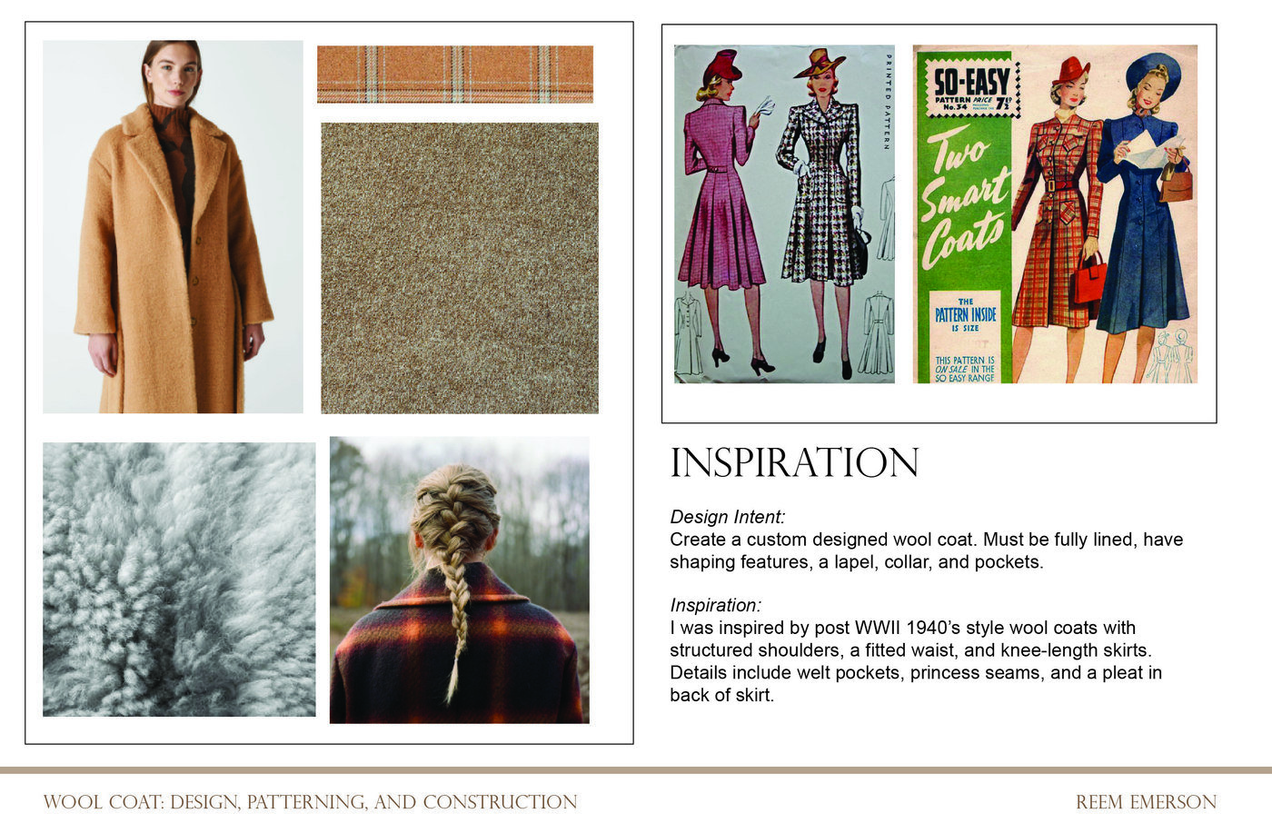 Custom Wool Coat Design by Reem Emerson at Coroflot.com