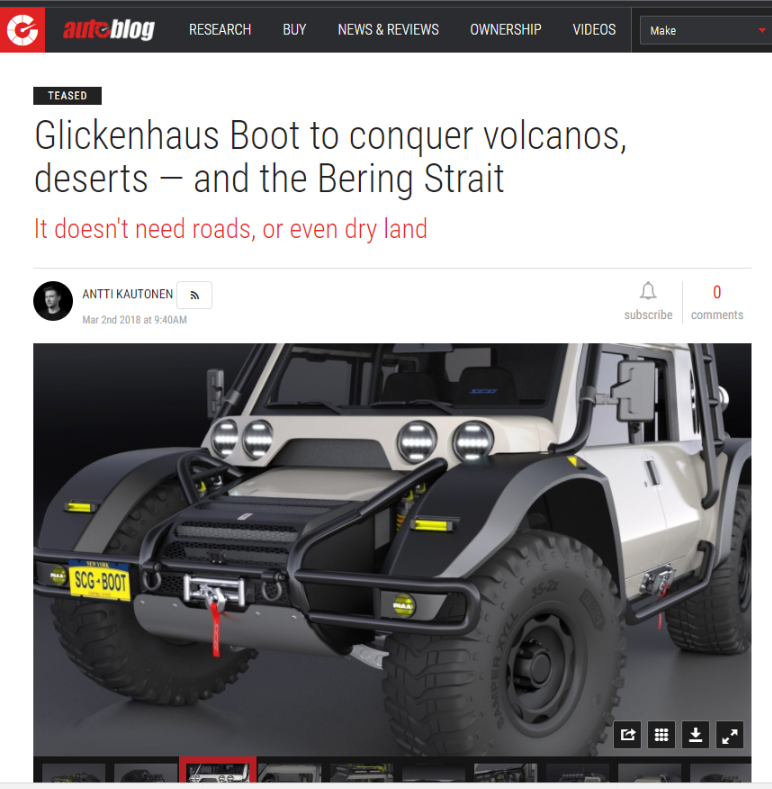 Glickenhaus - Baja Boot by Michael David Young at Coroflot.com