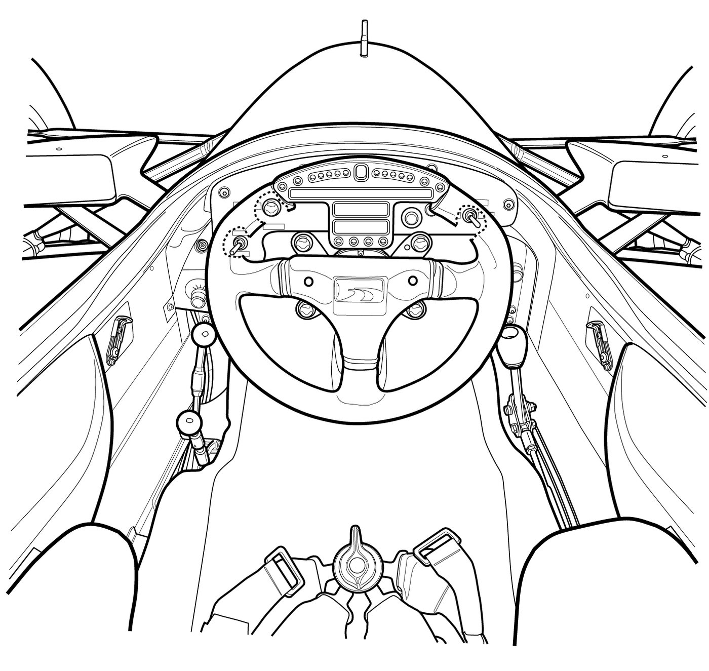 Cockpit Black Line Art by Paul Laguette at Coroflot.com