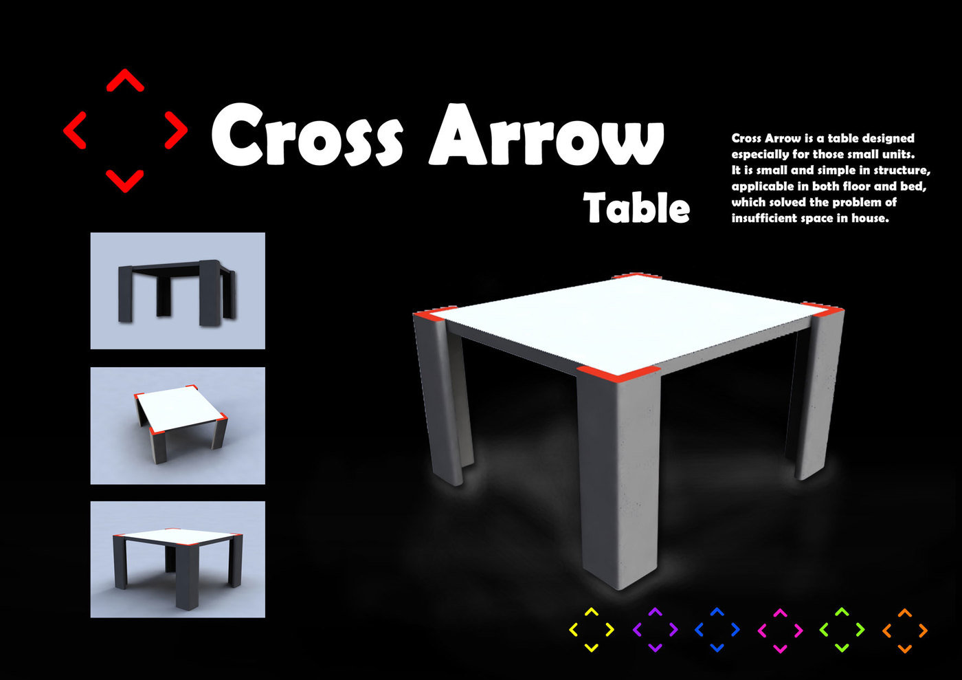 Cross Arrow Table by Peng Cheng at Coroflot.com