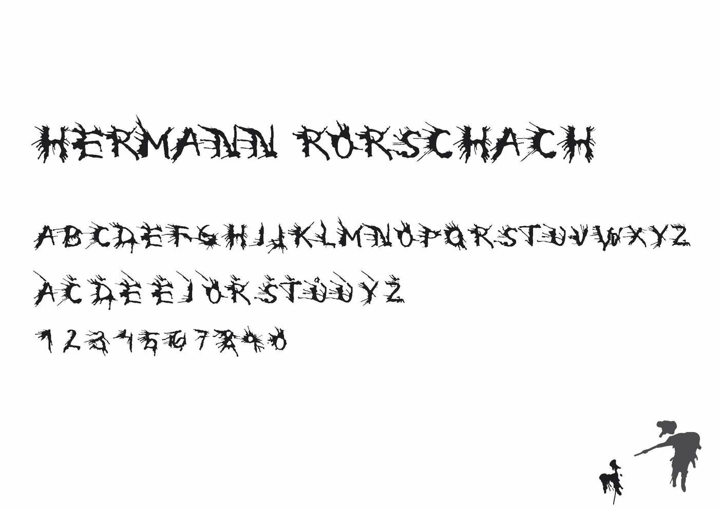 hermann rorschach - font by Jakub Rathouský at Coroflot.com