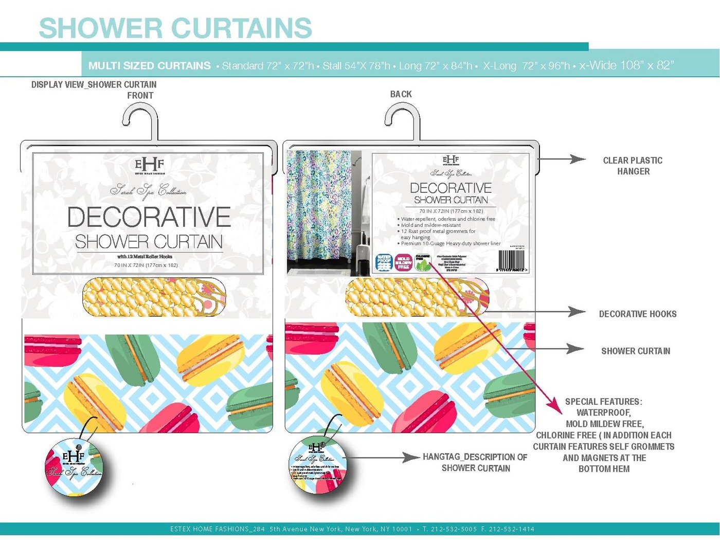 SHOWER CURTAIN PACKAGE DESIGN by DIANE DEPASQUE at Coroflot.com