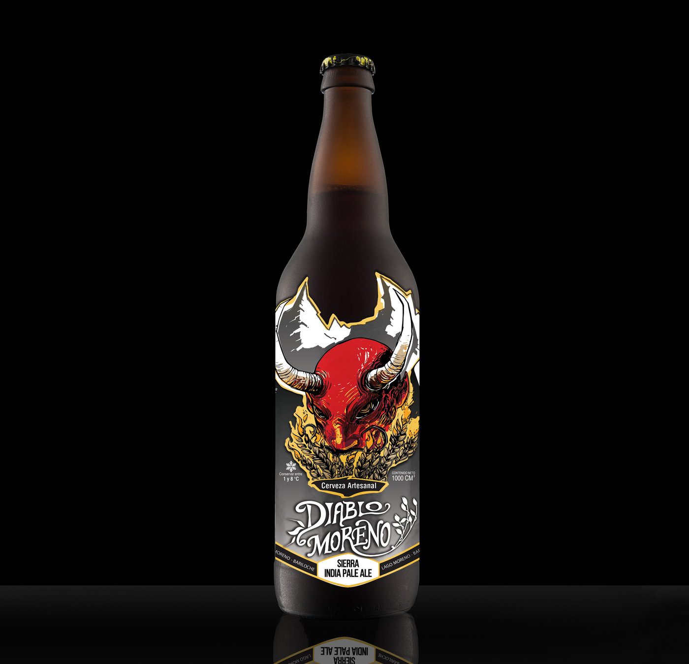 Branding / labeling: "Diablo Moreno". Craft Beer by Yolegmma Márquez at ...