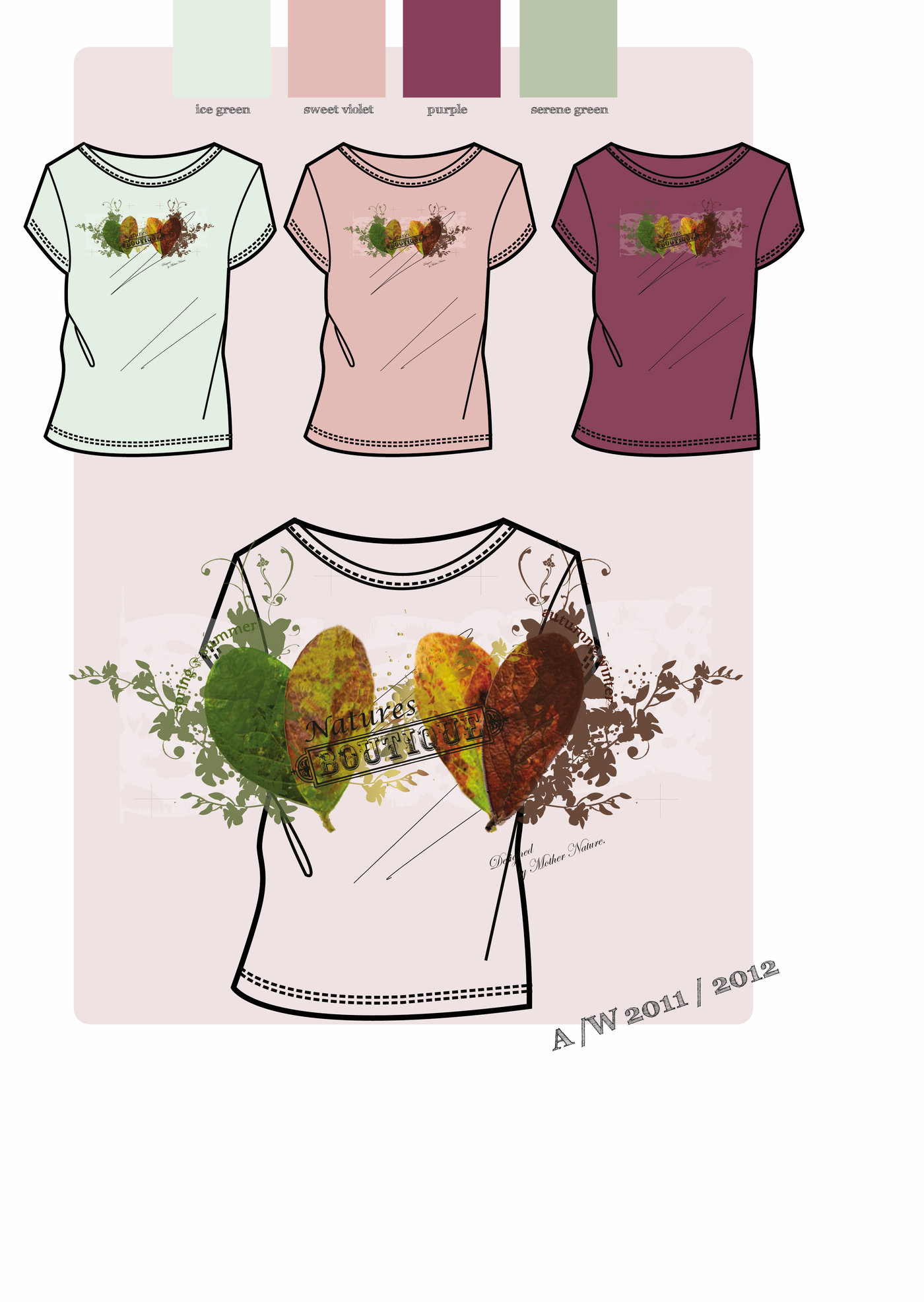 New T-shirts for Natures Wardrobe Range by Rosalind Ellis at Coroflot.com