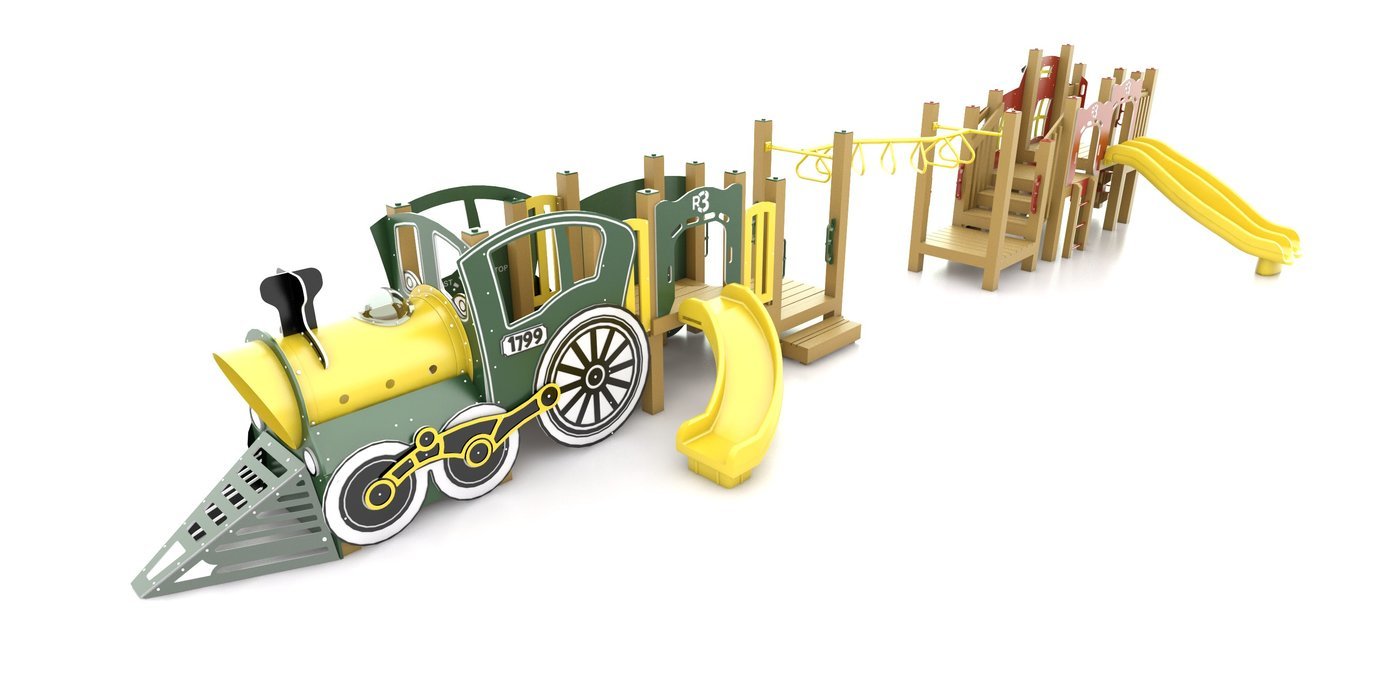 Recycled Steam Train Playground by Nathan Guice at Coroflot.com
