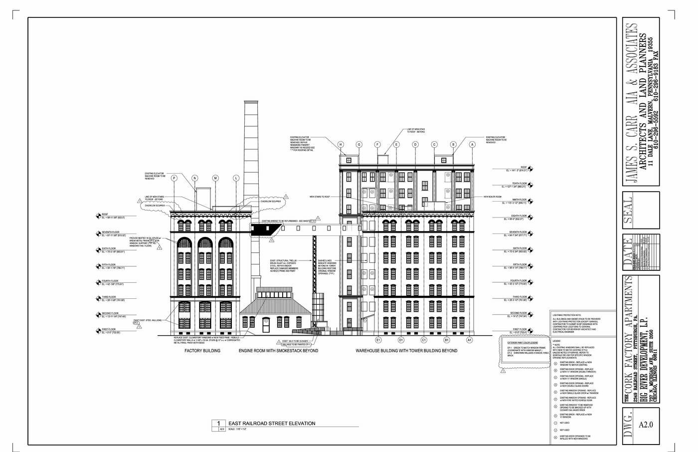 Cork Factory Apartments Pittsburgh PA Drawings by James Feucht at ...