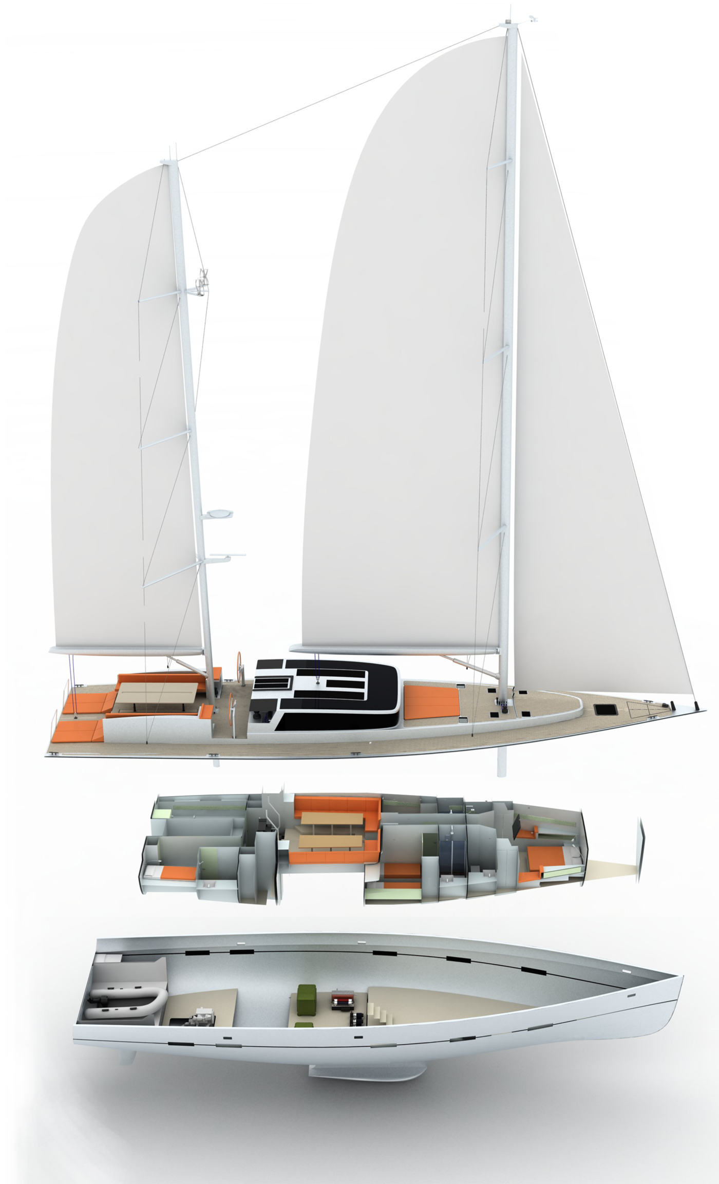 Aluminium ketch Andala by enrico fontanesi at Coroflot.com