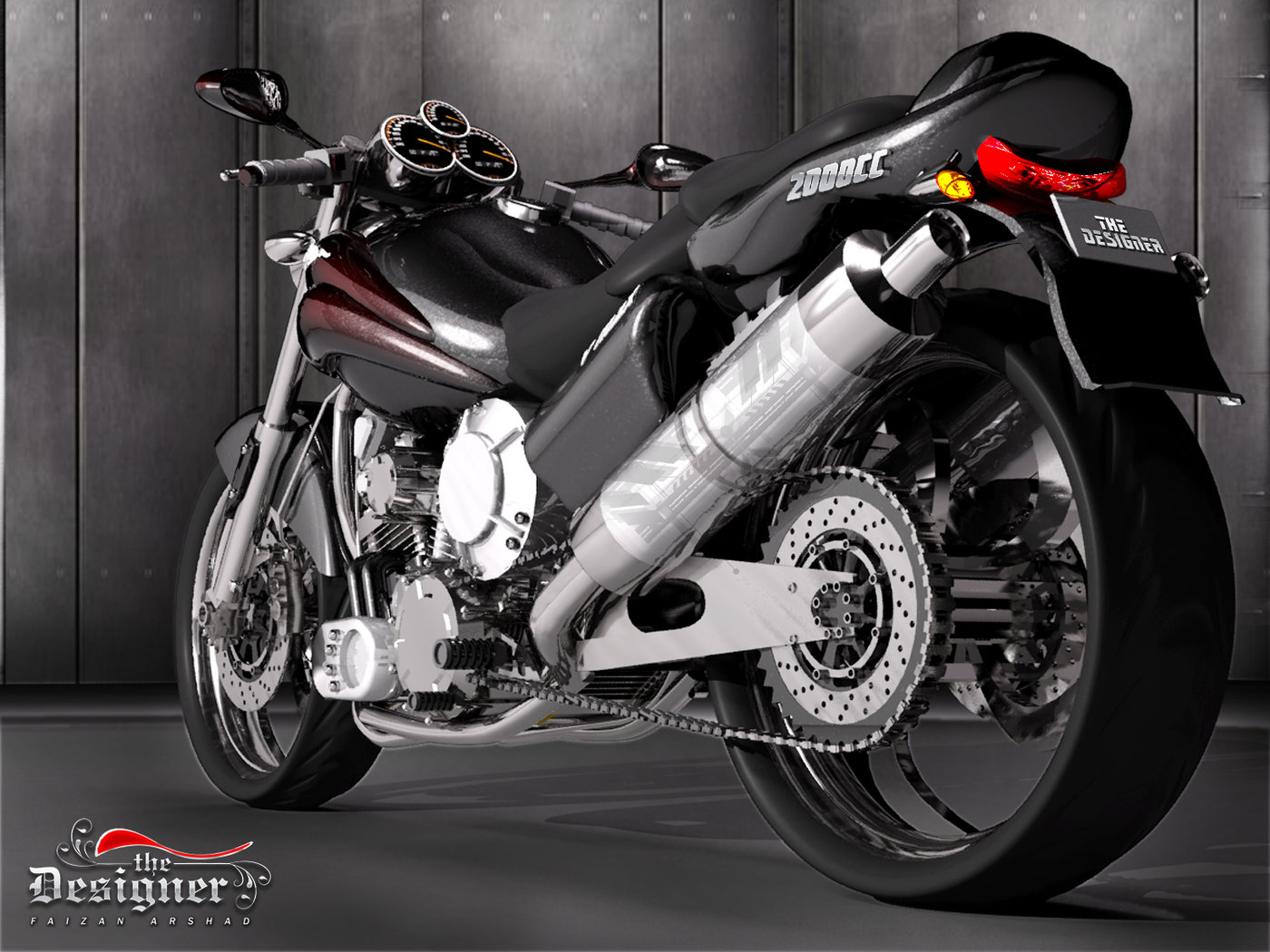 V max bike in 3ds max by Faizan Arshad at Coroflot.com