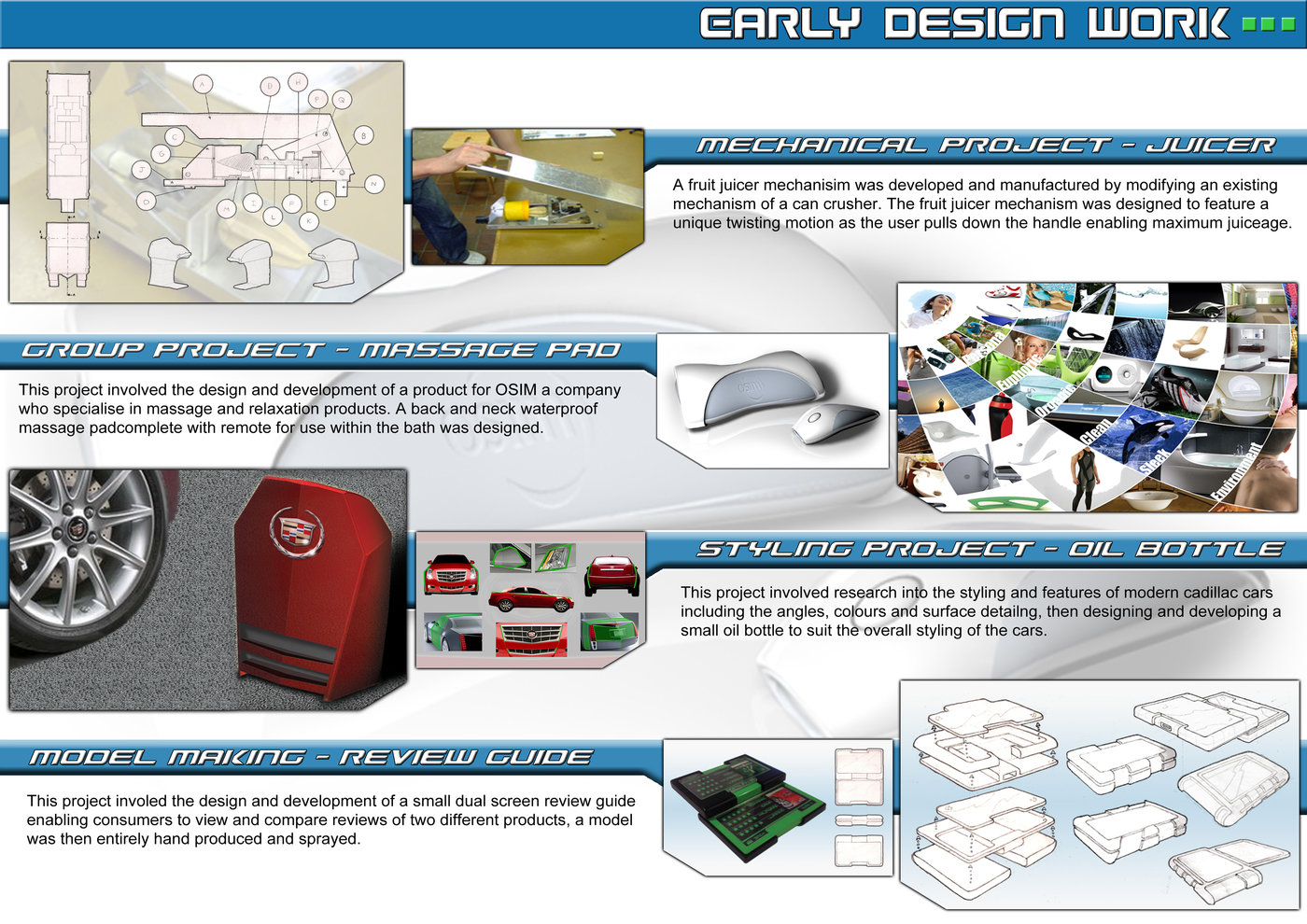 Early Design Work by Dan Kidwell at Coroflot.com