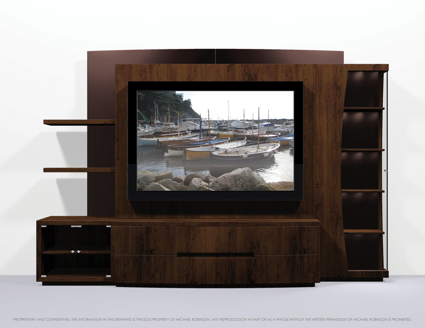 Wave Modular Wall Unit Collection by Michael Robinson at Coroflot.com