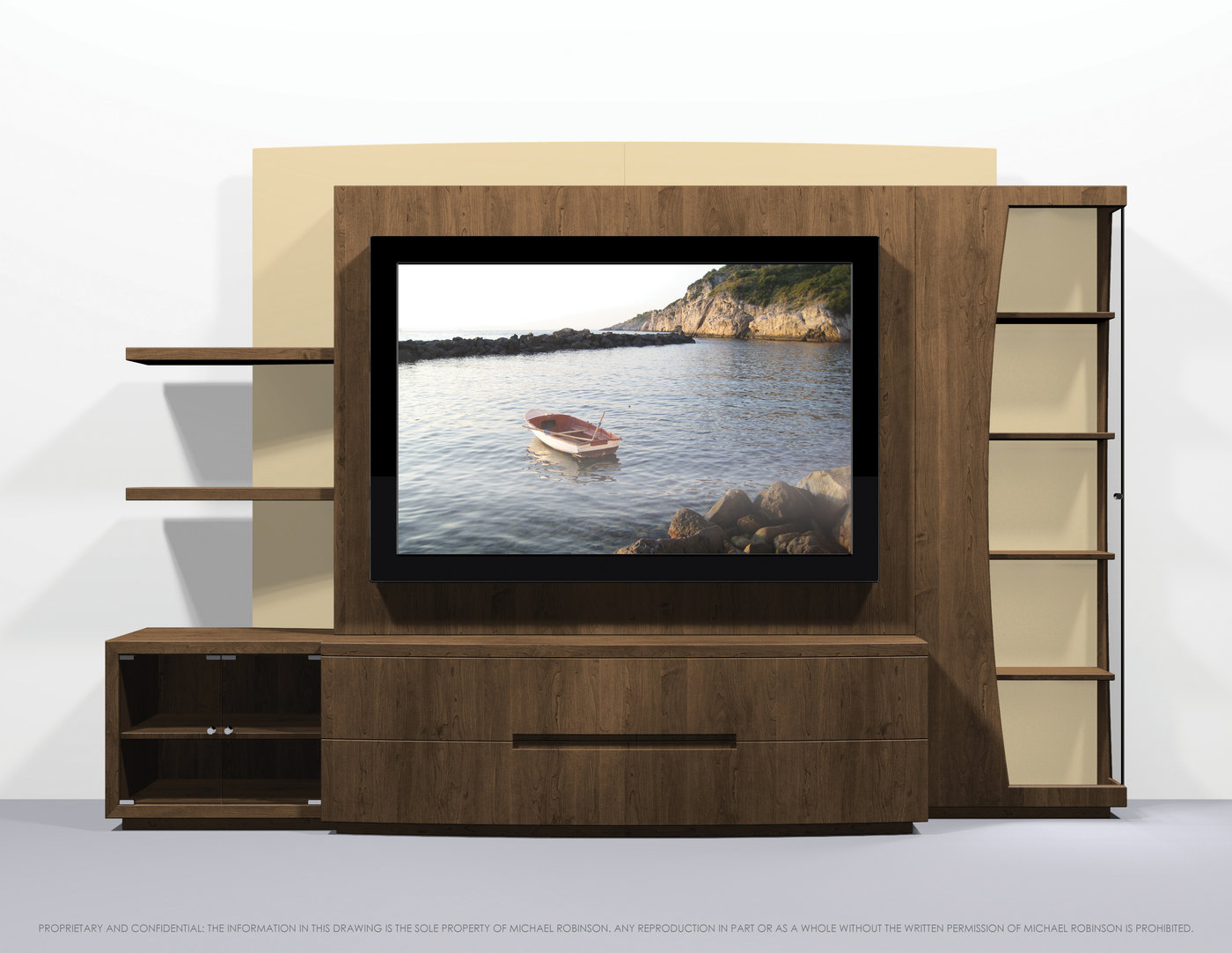 Wave Modular Wall Unit Collection by Michael Robinson at Coroflot.com