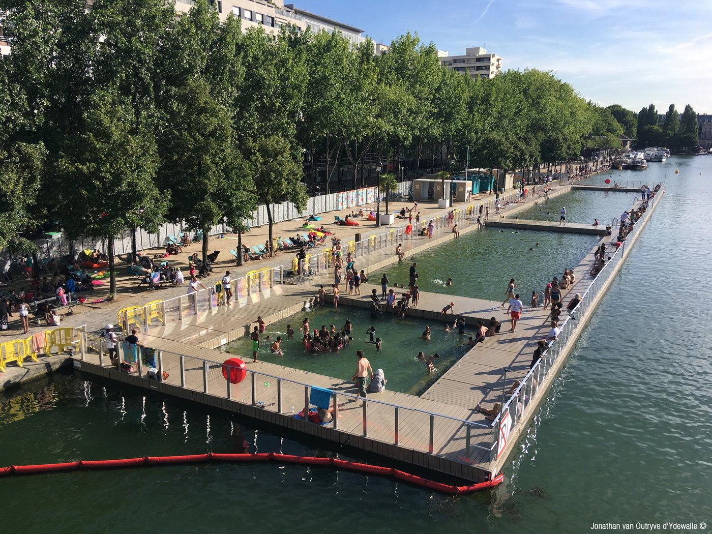 Paris outdoor swimming pool by Jonathan VAN OUTRYVE at Coroflot.com
