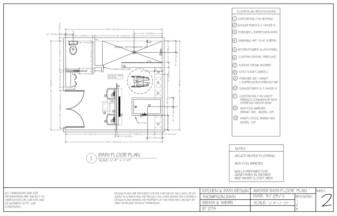 Kitchen and Bath Design by Krista Lackey at Coroflot.com