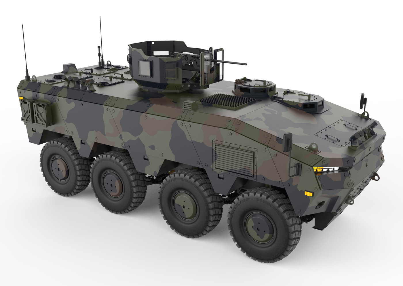8X8 Armored Military Vehicle by arif madanoglu at Coroflot.com
