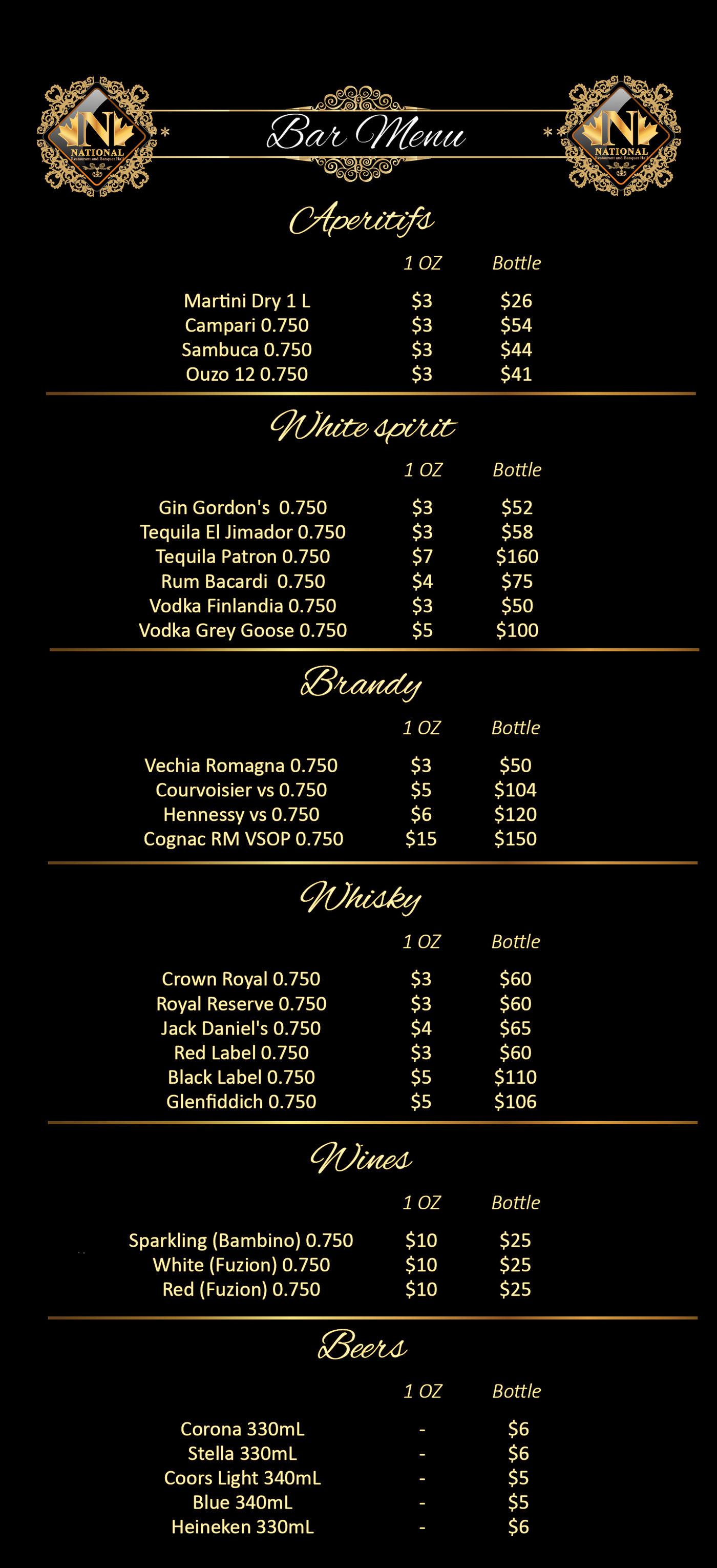 A La Carte Menu Sample By Julia Taurina At Coroflot