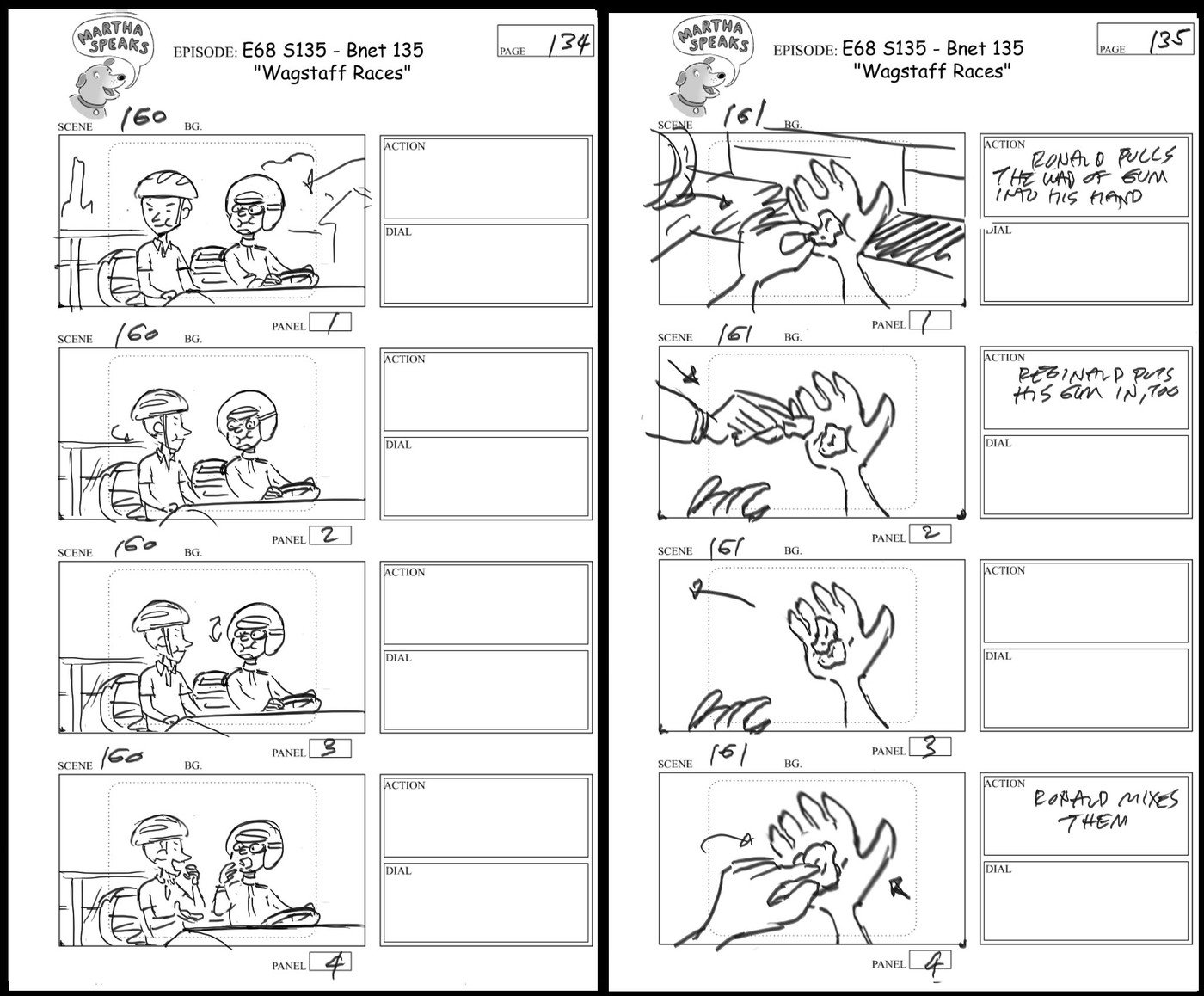 Storyboards - Martha Speaks by Joey Largo at Coroflot.com