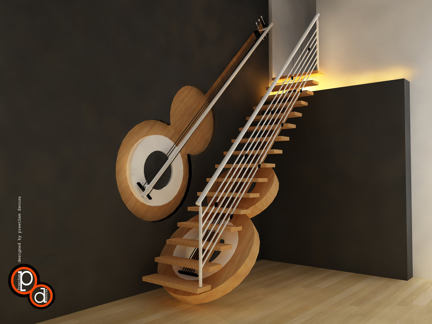Staircase designs by Preetham Dsouza at Coroflot.com