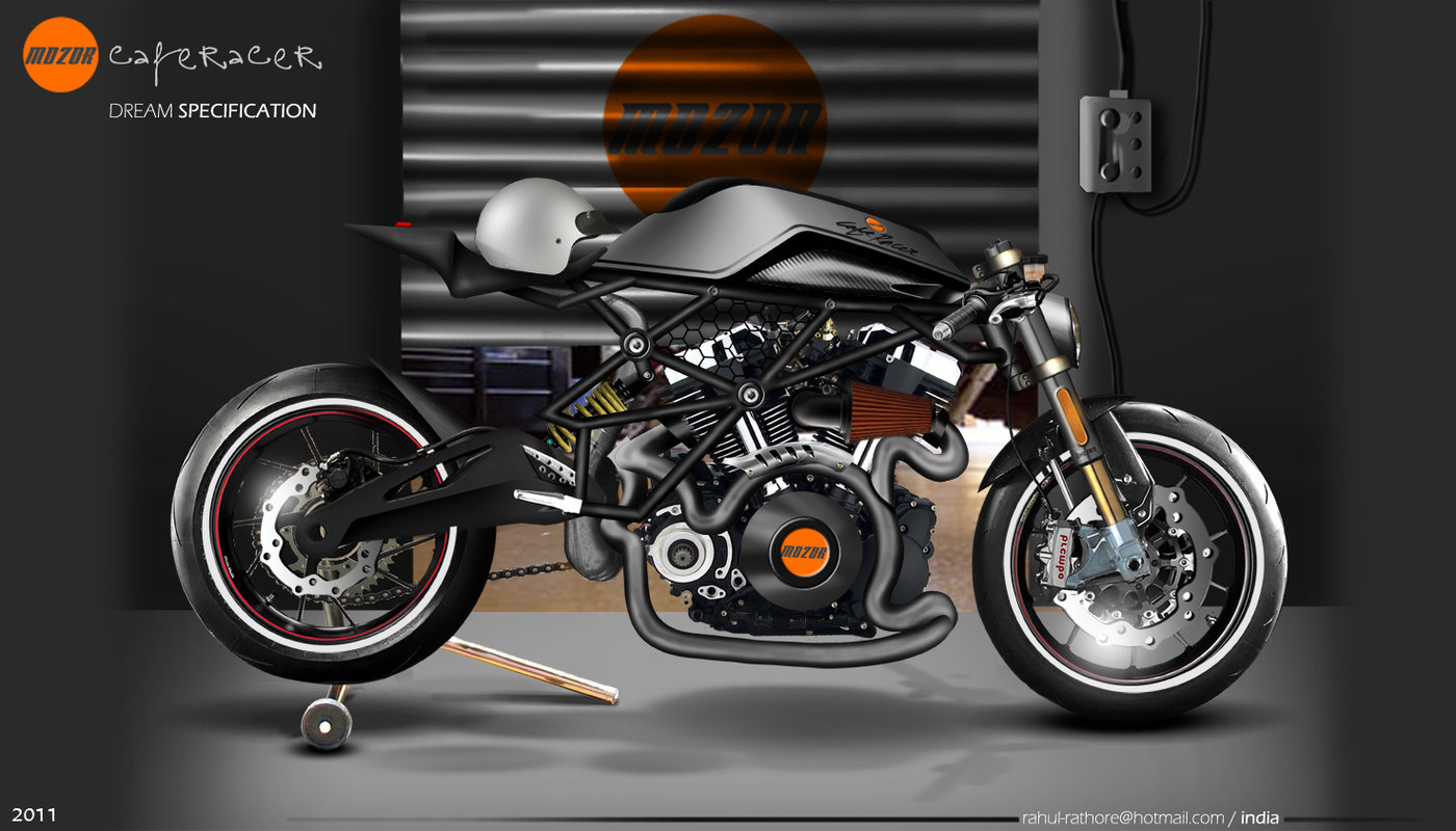 MO2OR - cafe racer Design Competition 2011 by rahul rathore at Coroflot.com