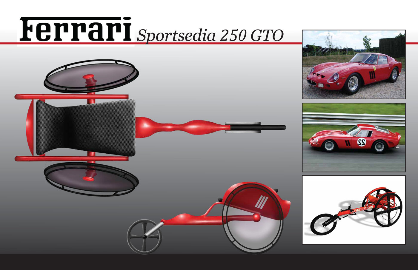 Ferrari "Sportsedia" Athletic Wheelchair by Alyssa Kane at Coroflot.com