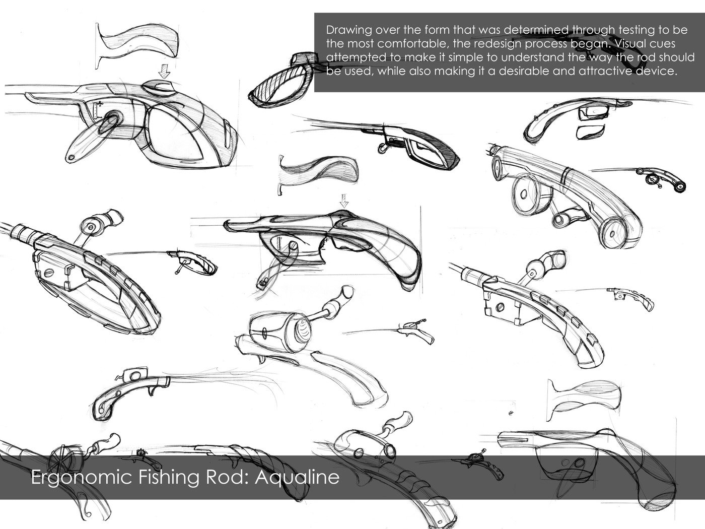 Aqualine ergonomic fishing rod by Sam T. Shimomura at Coroflot.com