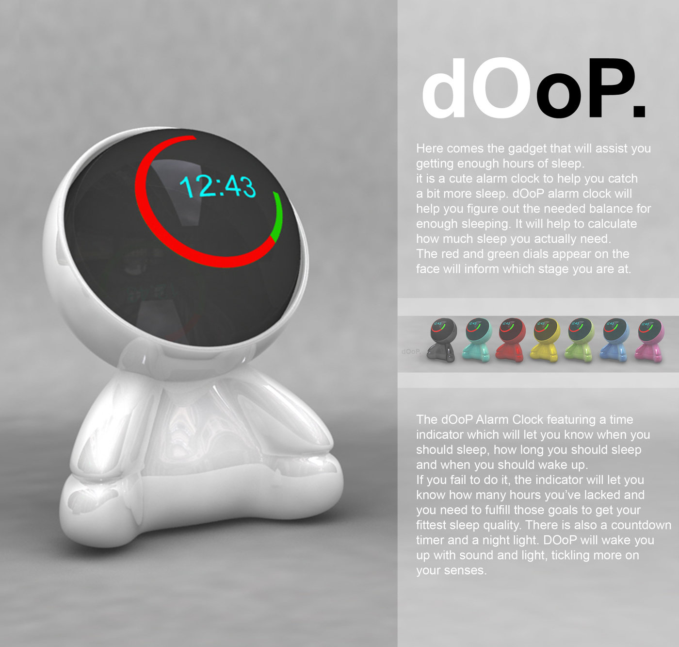 dOoP Multi Sensory Alarm by Rios Tan Weihao at Coroflot.com