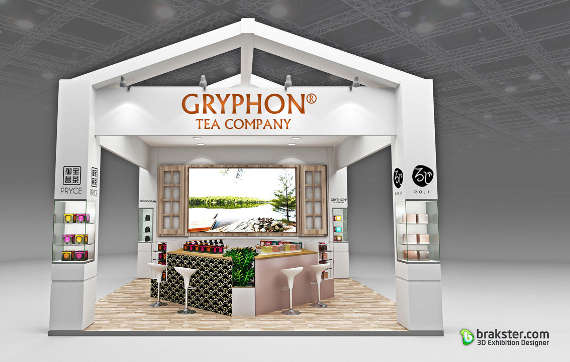 Gryphon Tea Exhibition Booth by Brian Dale Garcia at Coroflot.com