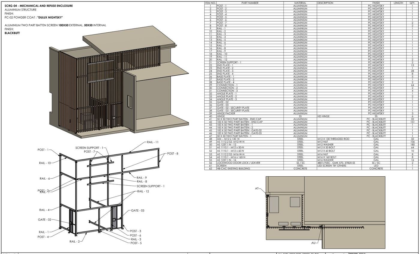Drafting Gates and Enclosures by Tim Edwards at Coroflot.com