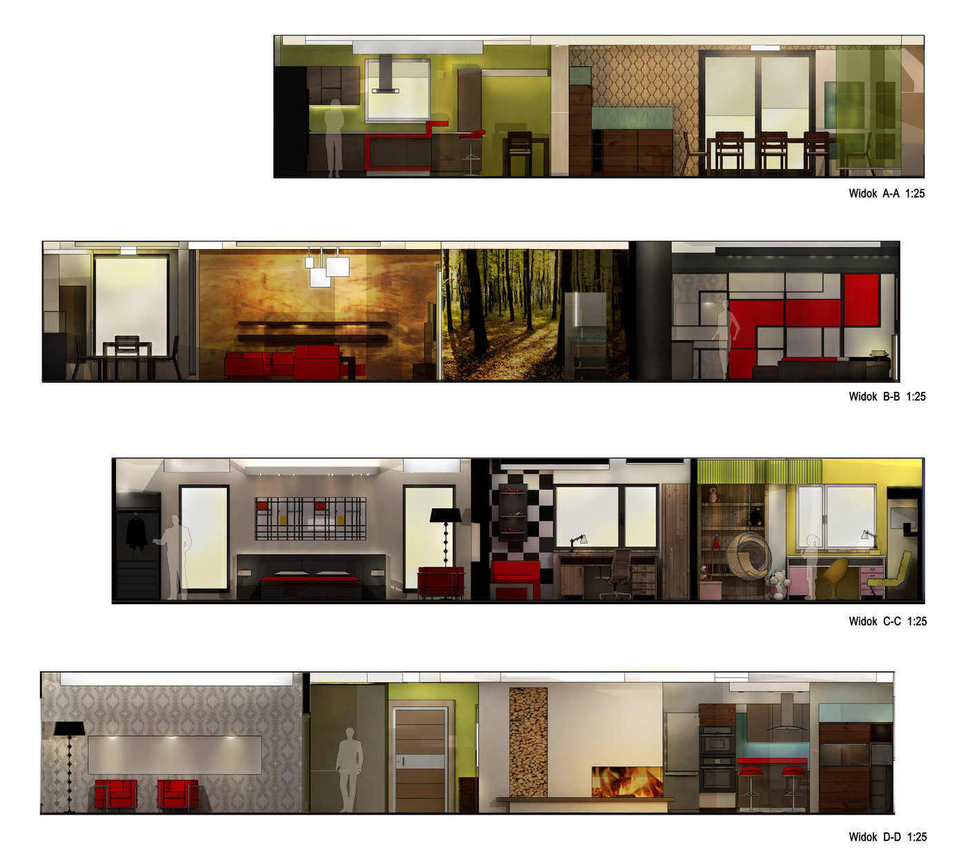 @Uni - Virtual interior design by Olga Dziemidowicz at Coroflot.com