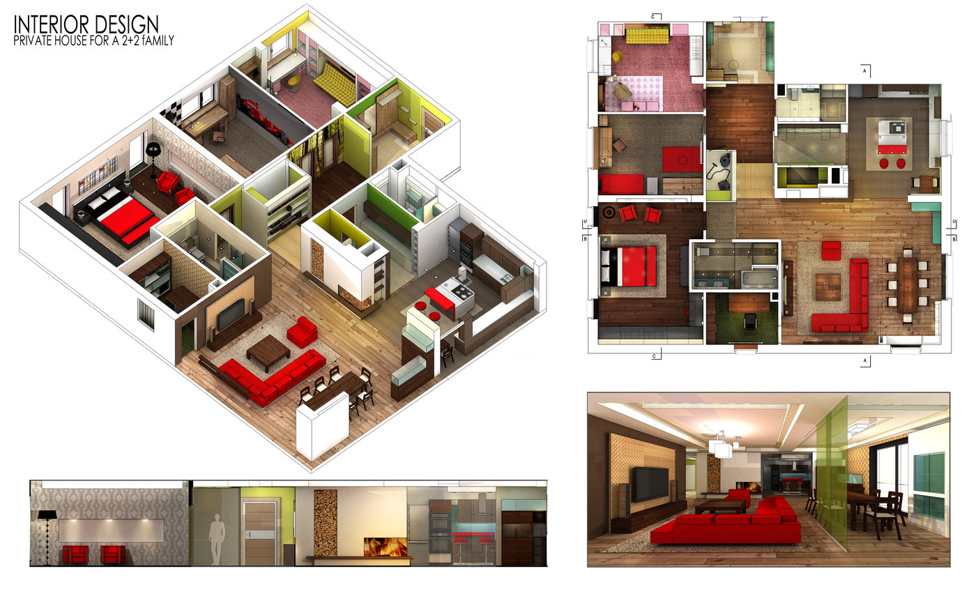 @Uni - Virtual interior design by Olga Dziemidowicz at Coroflot.com