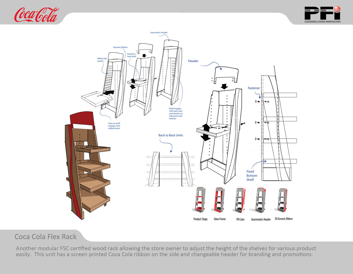 Coca Cola Flex Rack Concepts by Josh Gierer at Coroflot.com