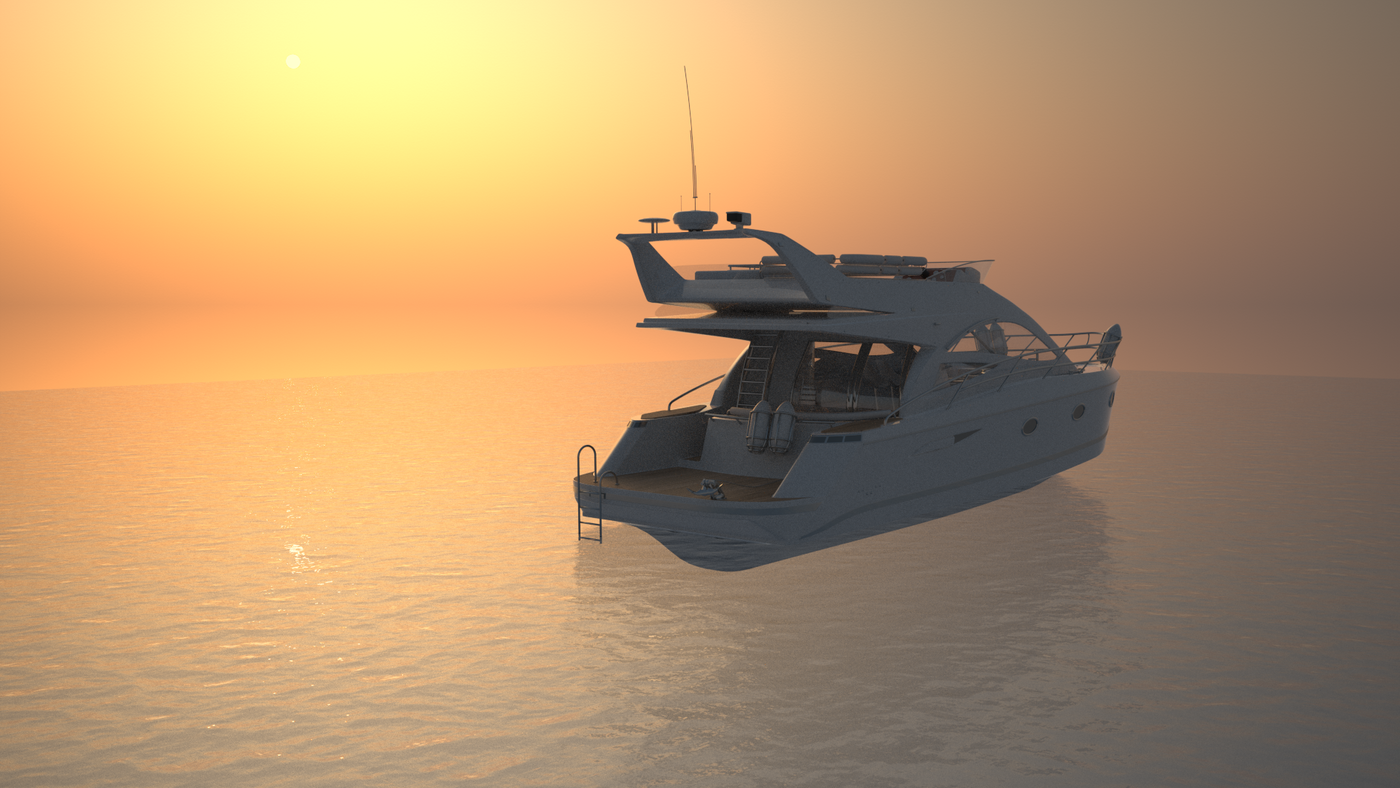 Boat Render for Caterpillar by Dan Swanson at Coroflot.com