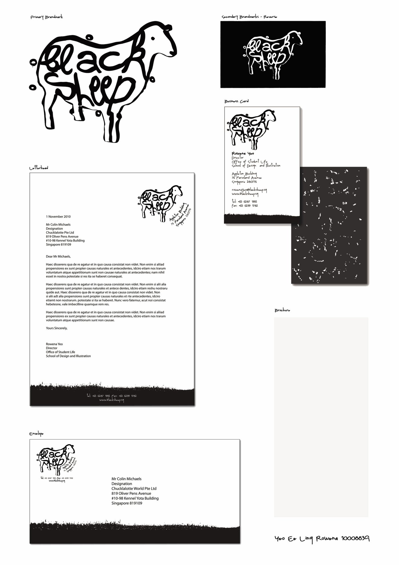 Corporate Identity by Rowena Yeo at Coroflot.com