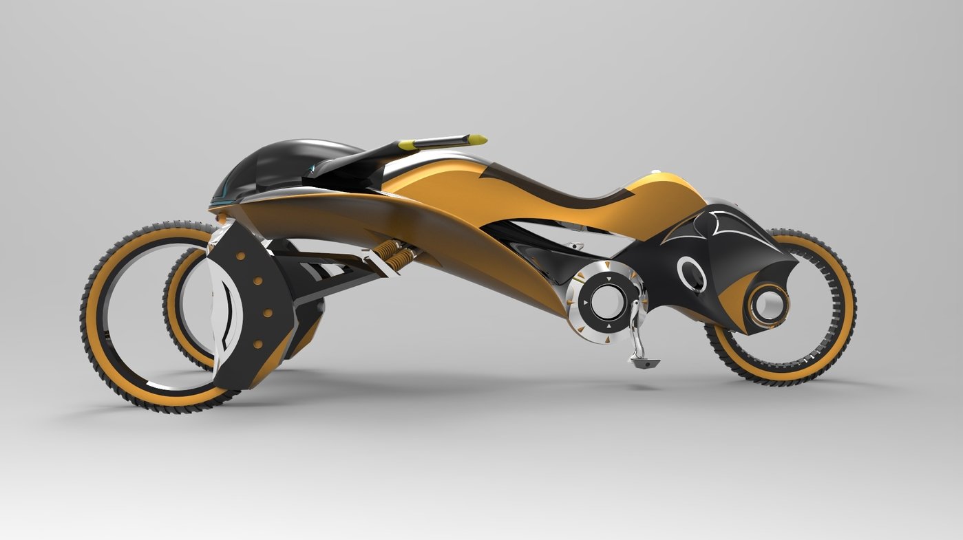 Futuristic tricycle by Elson Tan at Coroflot.com