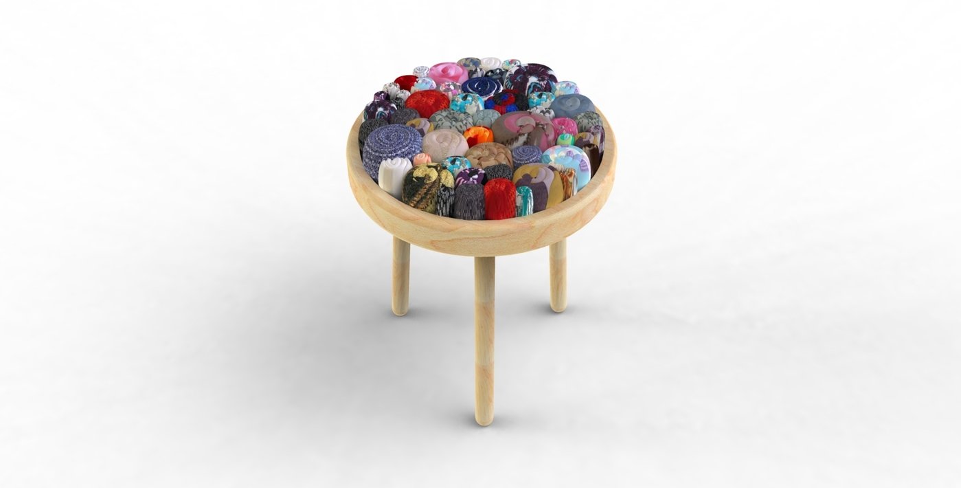 Momogun stool by Chang Mei Zhen at Coroflot.com